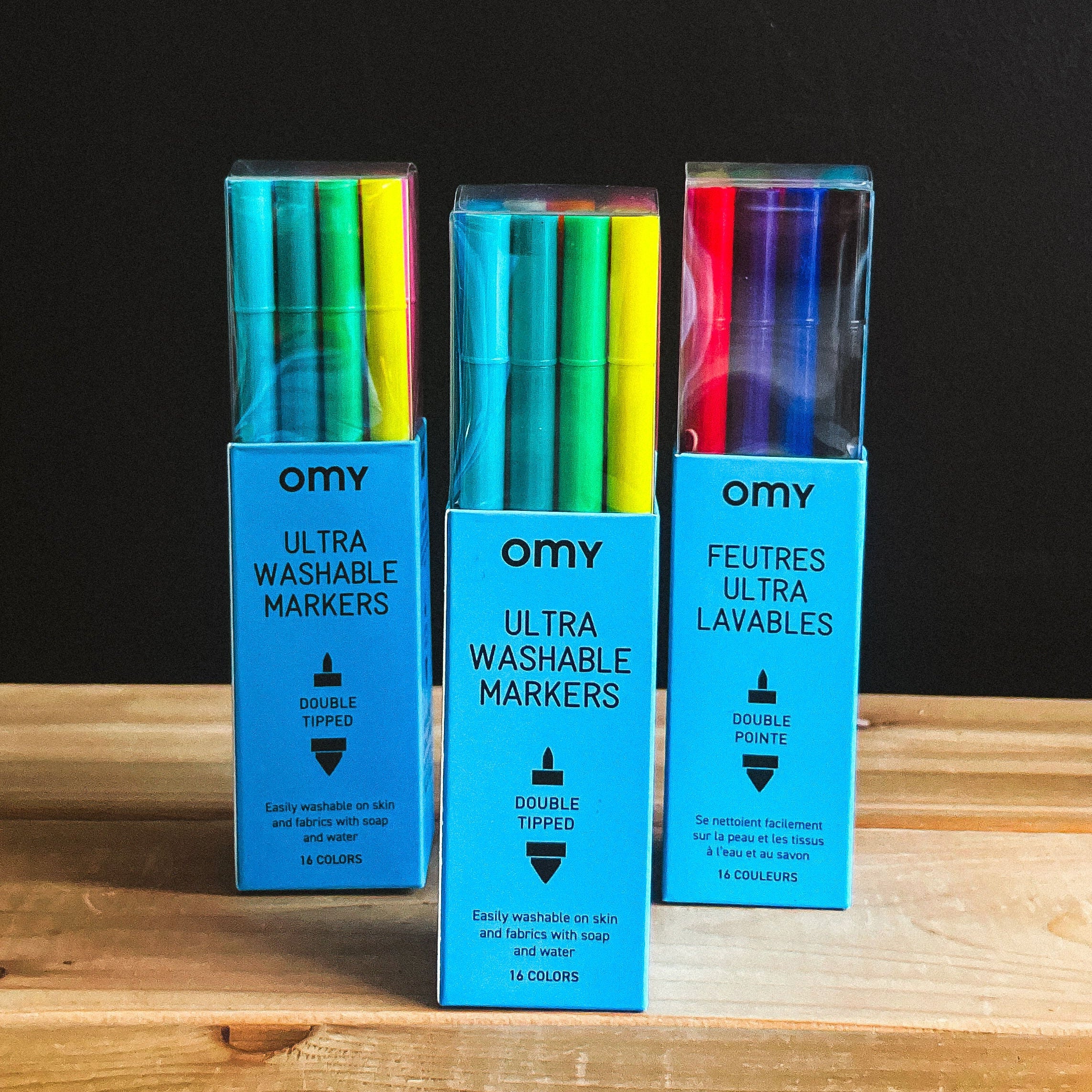 Feutres Ultra-lavables à pointes doubles - OMY – Olive et Gourmando